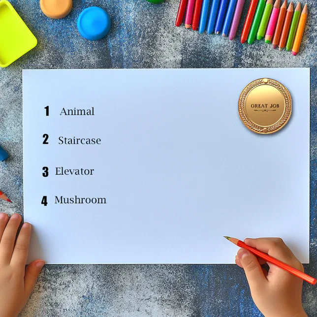 Great Job Student Custom Gold Medallion Stickers | Zazzle