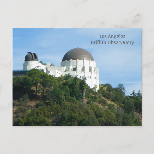 Great LA Griffith Observatory Postcard! Postcard | Zazzle