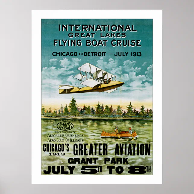 Great Lakes Flying Boat Poster | Zazzle