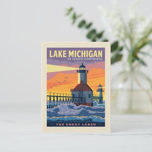 Great Lakes | Lake Michigan Postcard | Zazzle