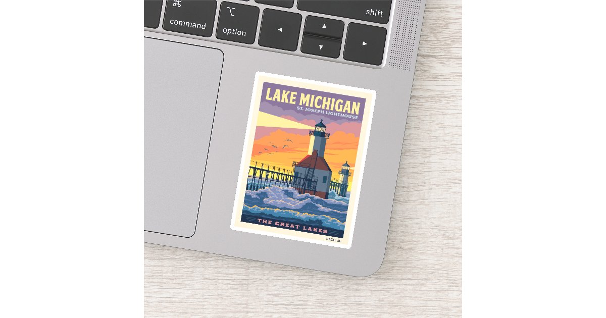 Great Lakes | Lake Michigan Sticker | Zazzle