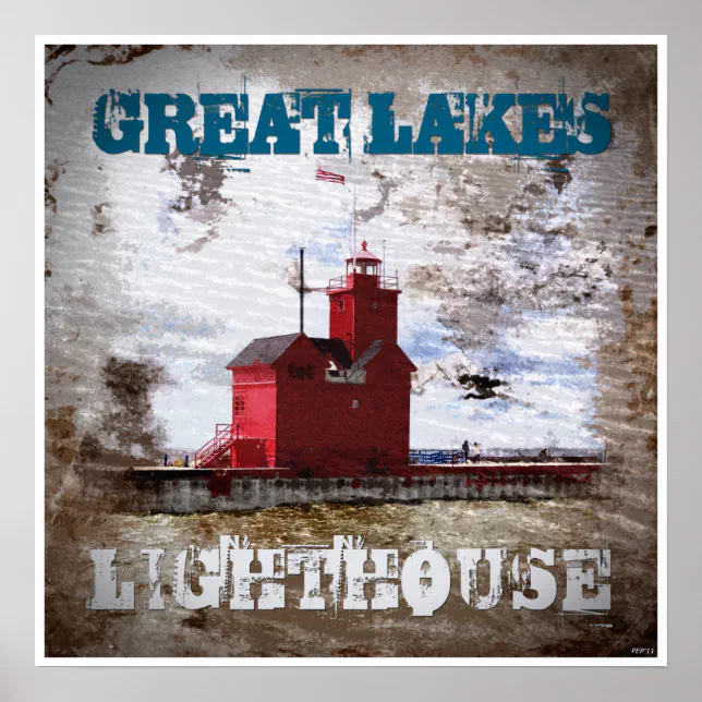 Great Lakes Lighthouse Poster | Zazzle