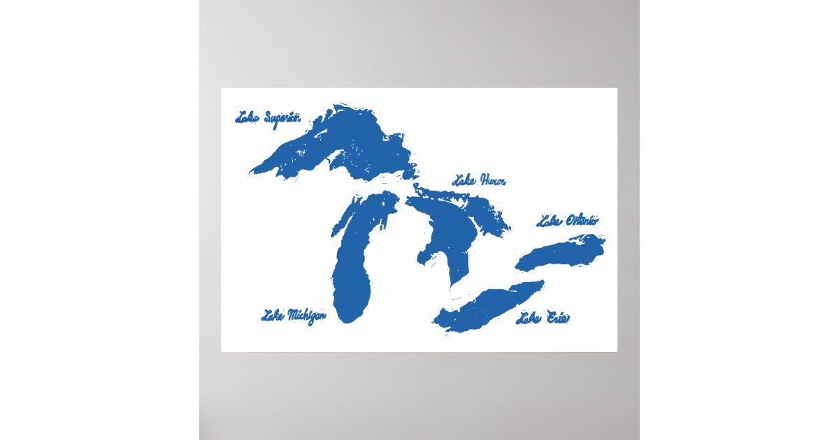 Great Lakes Poster | Zazzle