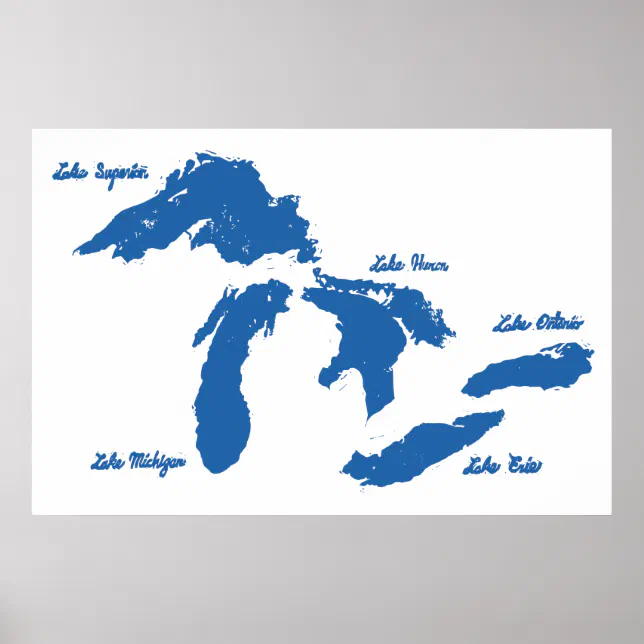 Great Lakes Poster | Zazzle