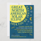 Great North American Solar Eclipse 2024 Viewing Invitation | Zazzle