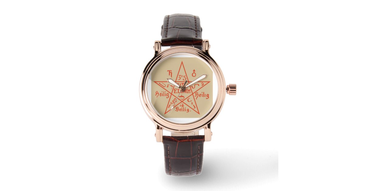 Great Pentagram of Moses Seal Women's Watch | Zazzle