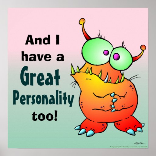 Great Personality Poster | Zazzle