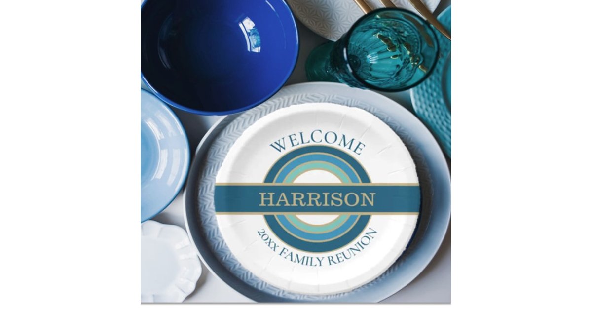 Great Pick! Family Reunion Paper Party Plates | Zazzle