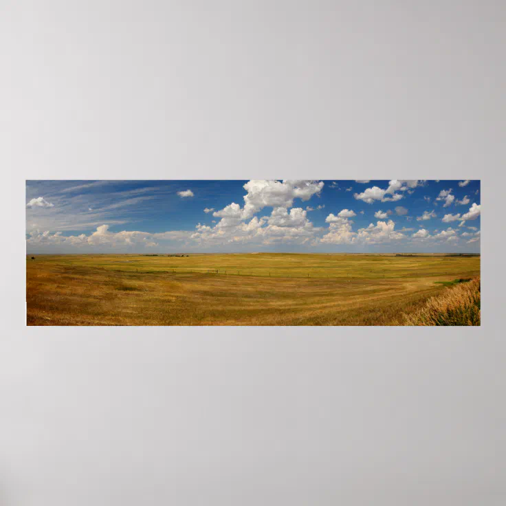 Great Plains in South Dakota in Summer Poster | Zazzle