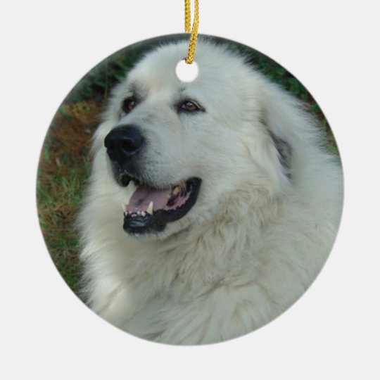Great Pyrenees CHRISTMAS ORNAMENT PORTRAIT | Zazzle.com