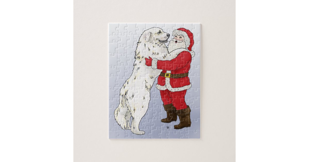 Great Pyrenees Christmas Puzzle | Zazzle
