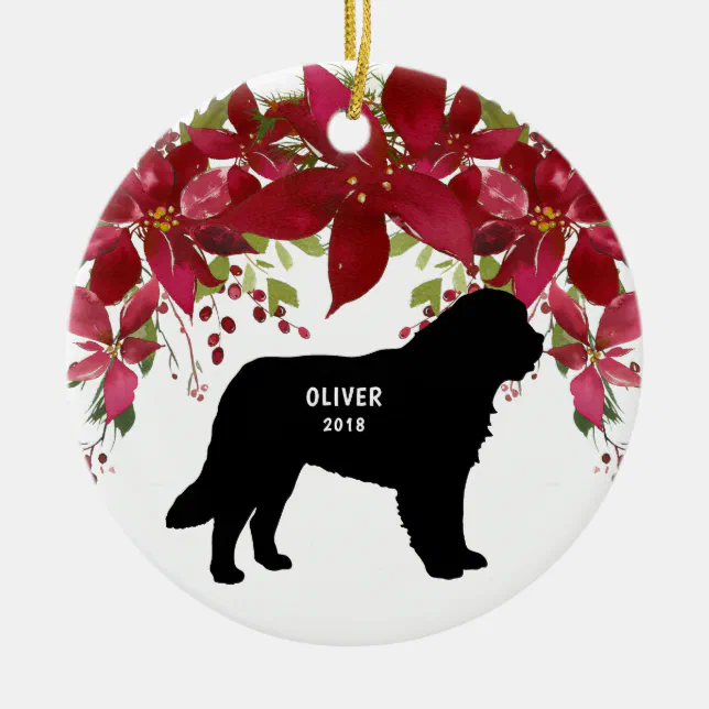 Great Pyrenees Dog Christmas Tree Ceramic Ornament | Zazzle