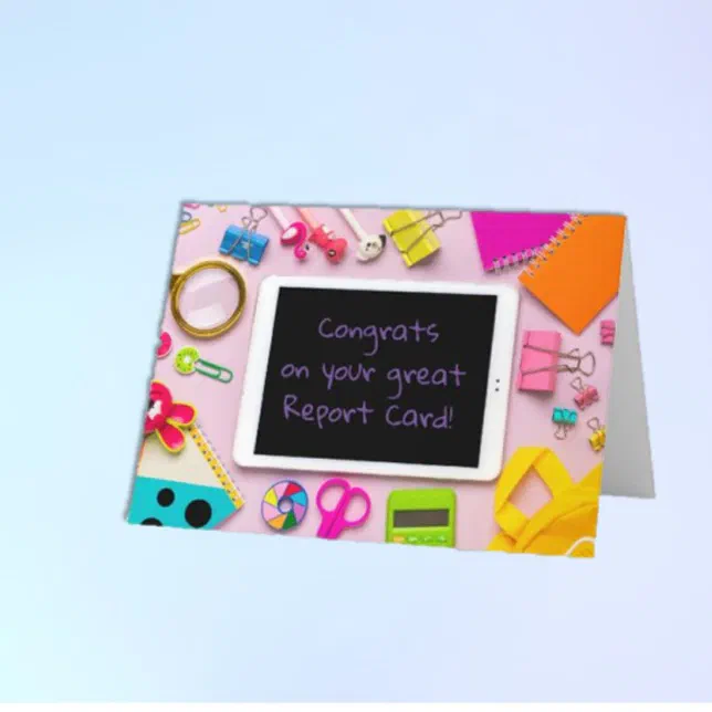 Great Report Card! Student's Congratulations Card | Zazzle