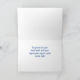 Great Report Card! Student's Congratulations card | Zazzle