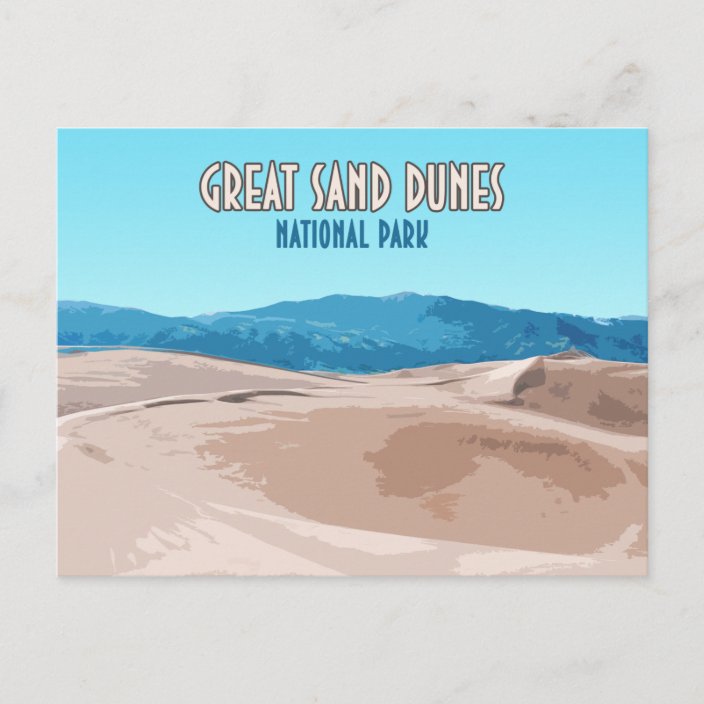 Great Sand Dunes National Park Colorado Postcard | Zazzle.com