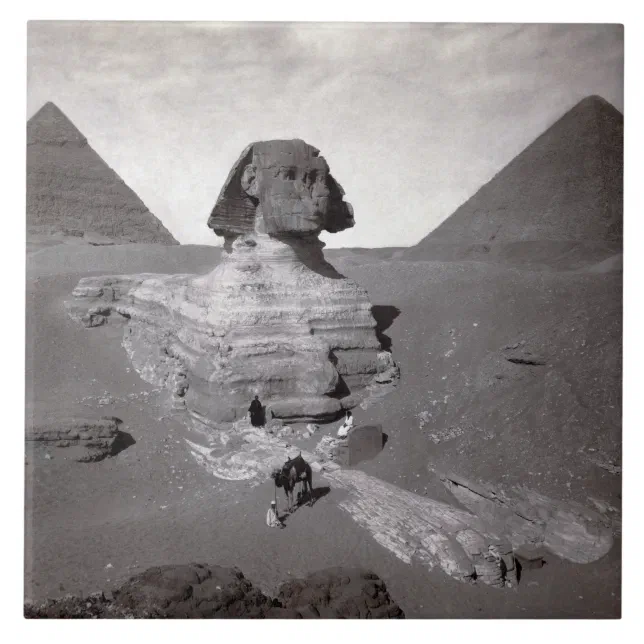 Great Sphinx & Giza Pyramids Necropolis Egypt Ceramic Tile | Zazzle
