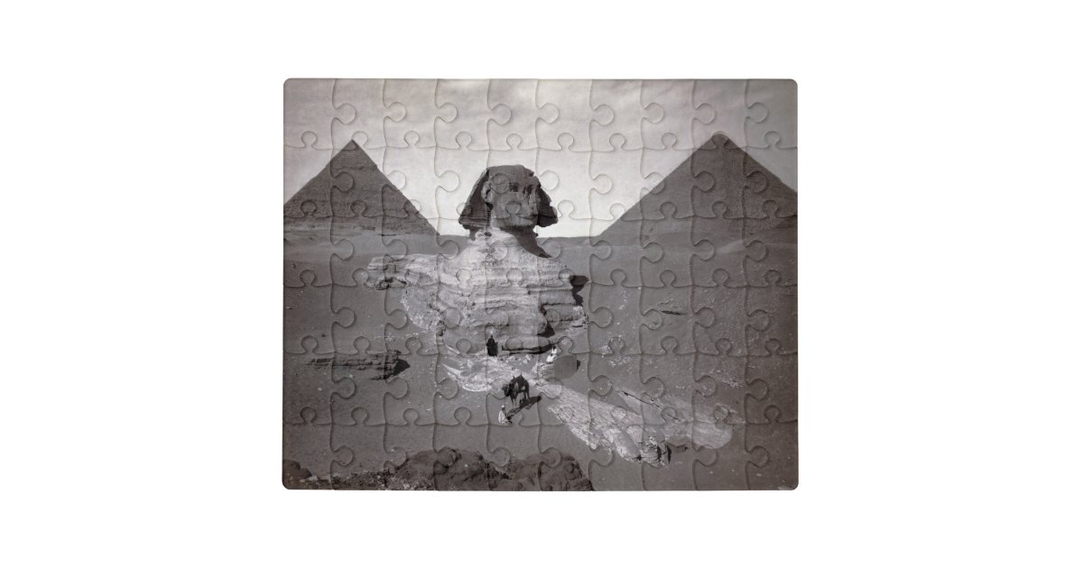 Great Sphinx & Giza Pyramids Necropolis Egypt Jigsaw Puzzle | Zazzle