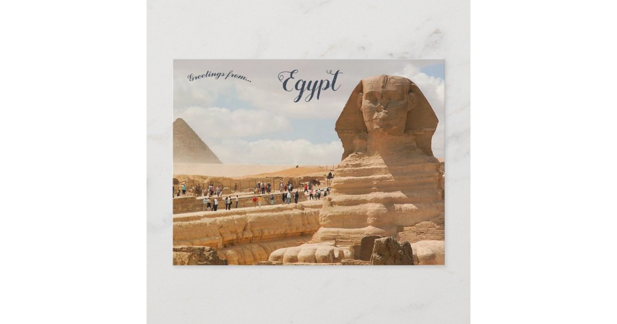 Great Sphinx of Giza Egypt Postcard | Zazzle