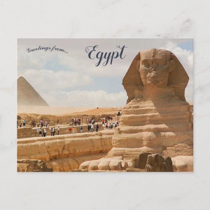 Great Sphinx of Giza Egypt Postcard | Zazzle.com