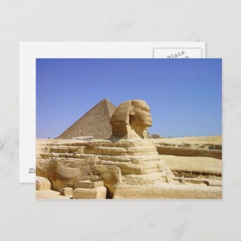Great Sphinx of Giza Postcard | Zazzle
