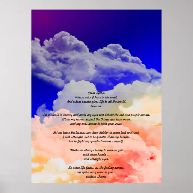 Great Spirit Poster | Zazzle