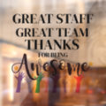 Great team great staff thank you sign | Zazzle