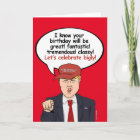 Great Trump Birthday Card - Let's Celebrate Bigly | Zazzle.com