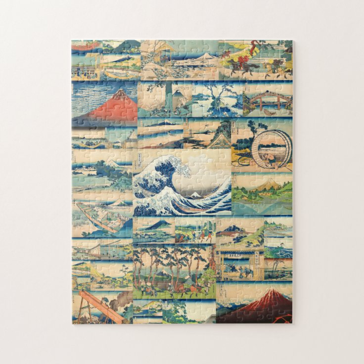 Great Wave Hokusai Mount Fuji Japanese Prints Jigsaw Puzzle | Zazzle