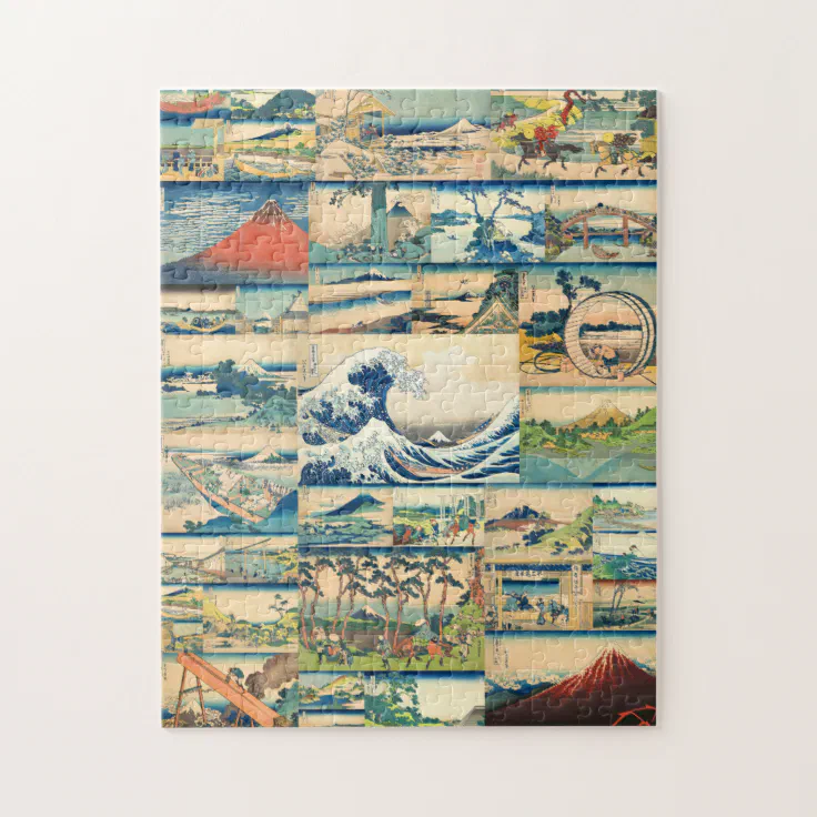 Great Wave Hokusai Mount Fuji Japanese Prints Jigsaw Puzzle | Zazzle