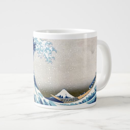 Great Wave Off Kanagawa Hokusai Fine Art Giant Coffee Mug | Zazzle