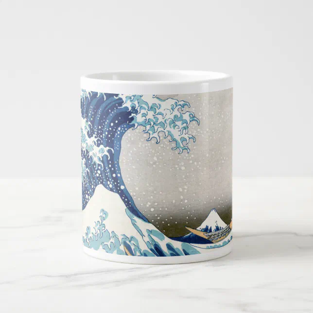 Great Wave Off Kanagawa Hokusai Fine Art Giant Coffee Mug | Zazzle