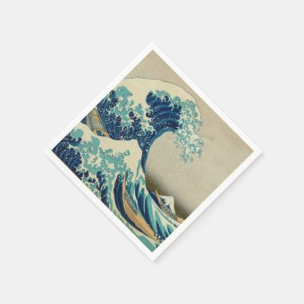 Great Wave off Kanagawa & Japanese Art /Japan Napkins | Zazzle