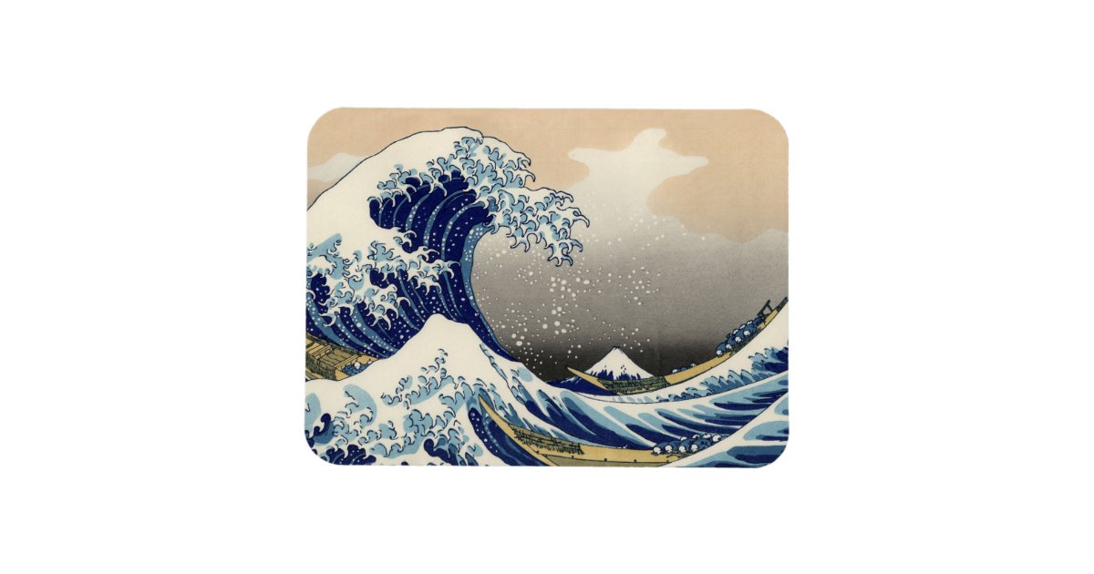 Great Wave off Kanagawa & Mount Fuji Japan Sea Magnet | Zazzle