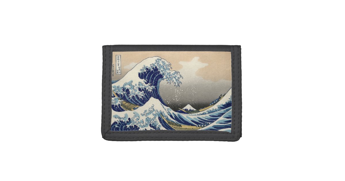 Great Wave off Kanagawa & Mount Fuji Japan Sea Trifold Wallet | Zazzle