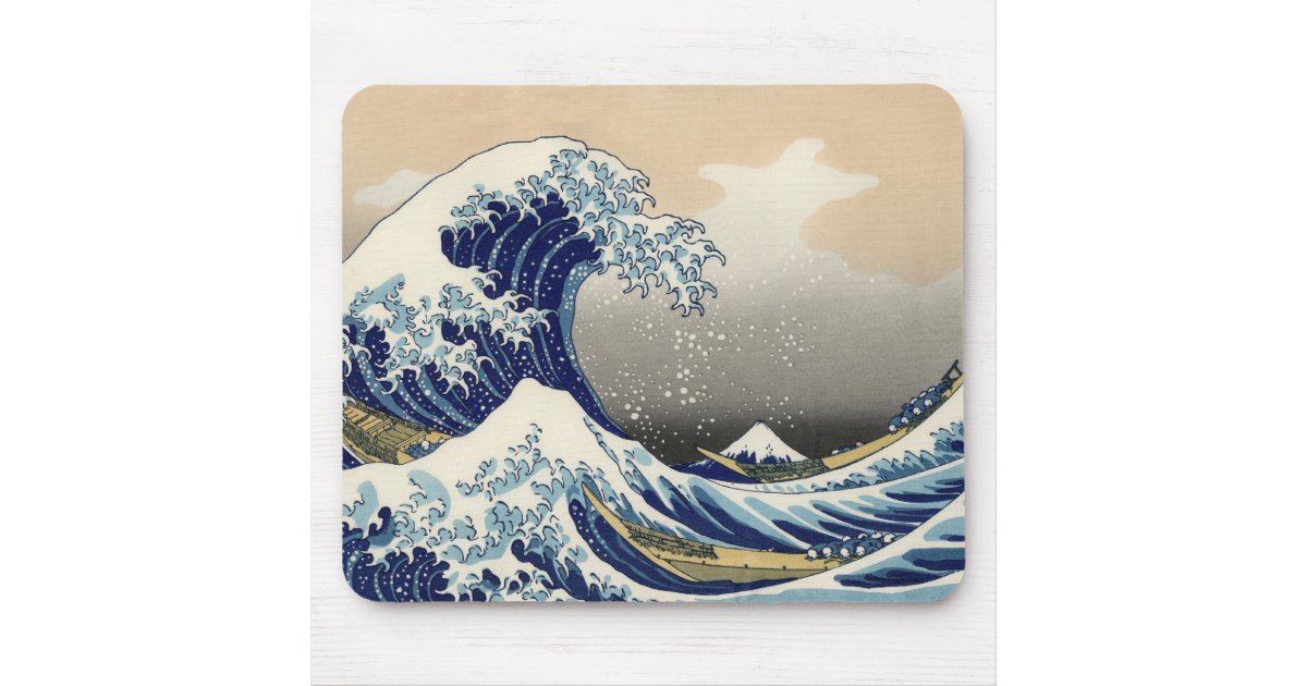 Great Wave off Kanagawa Mouse Pad | Zazzle