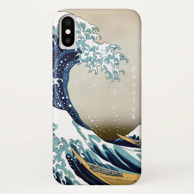 Great Wave off Kanagawa PERSONALIZED Phone Case | Zazzle