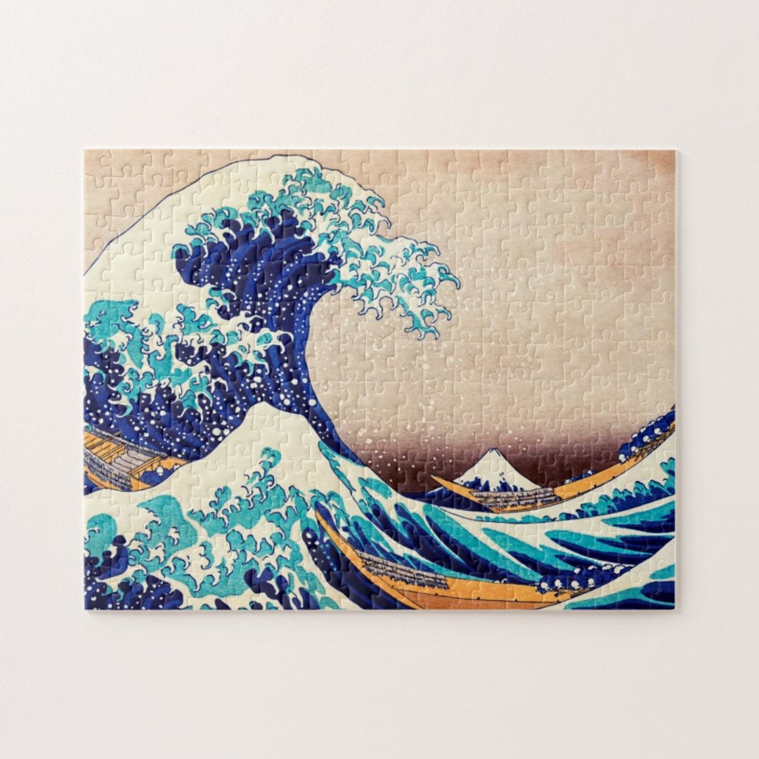 Great Wave Off Kanagawa Vintage Japanese Art Jigsaw Puzzle | Zazzle