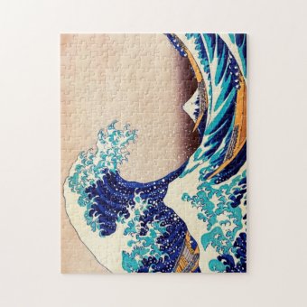 Great Wave Off Kanagawa Vintage Japanese Art Jigsaw Puzzle | Zazzle
