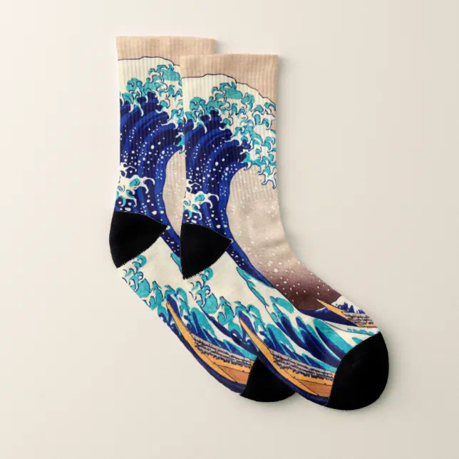 Great Wave Off Kanagawa Vintage Japanese Art Socks | Zazzle
