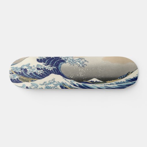 great wave skateboard deck | Zazzle