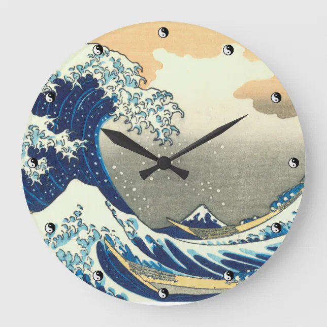 Great Wave Wall Clock in 3 sizes | Zazzle