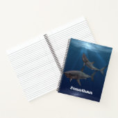 Great White Shark Personalized Ocean Notebook | Zazzle