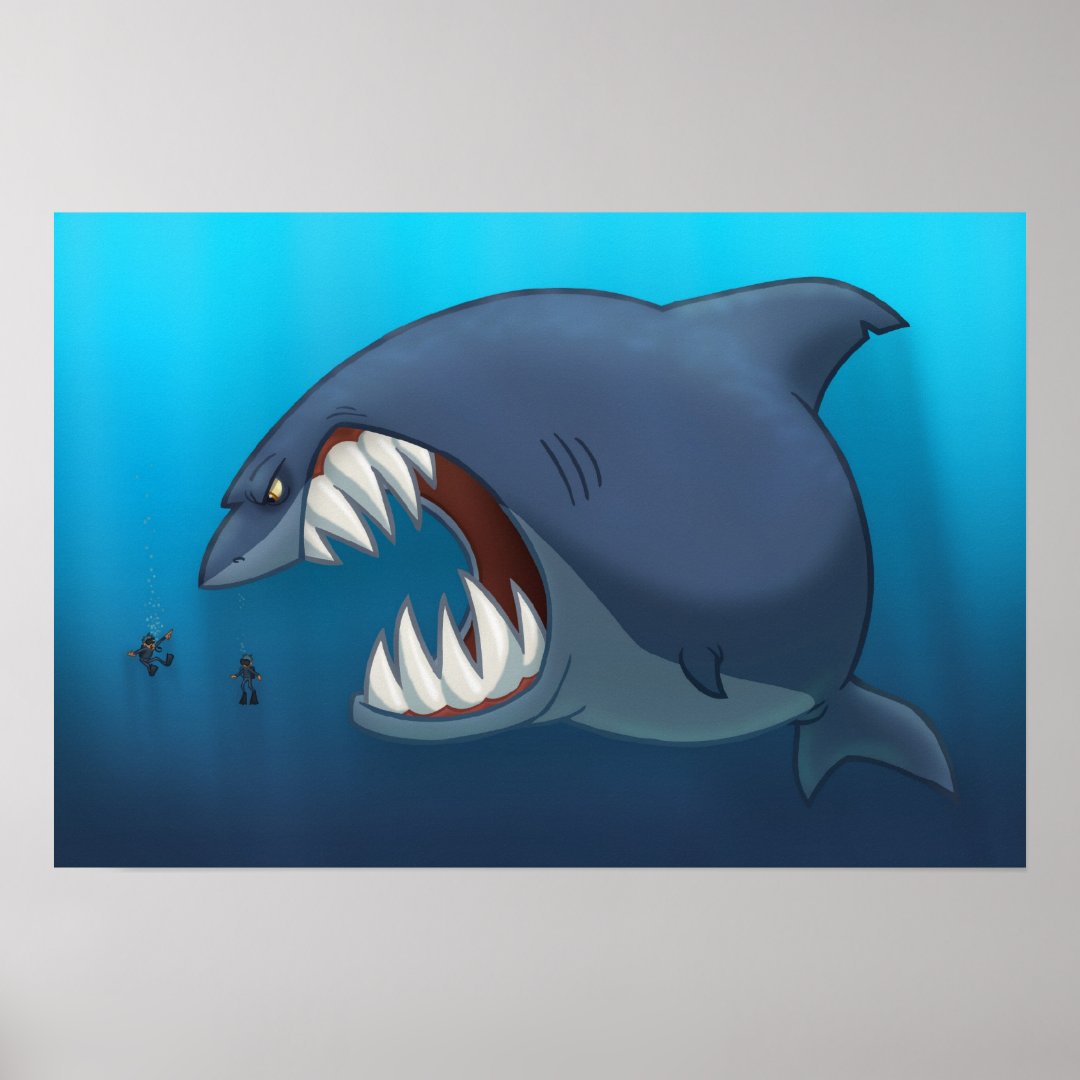 Great White Shark Poster | Zazzle