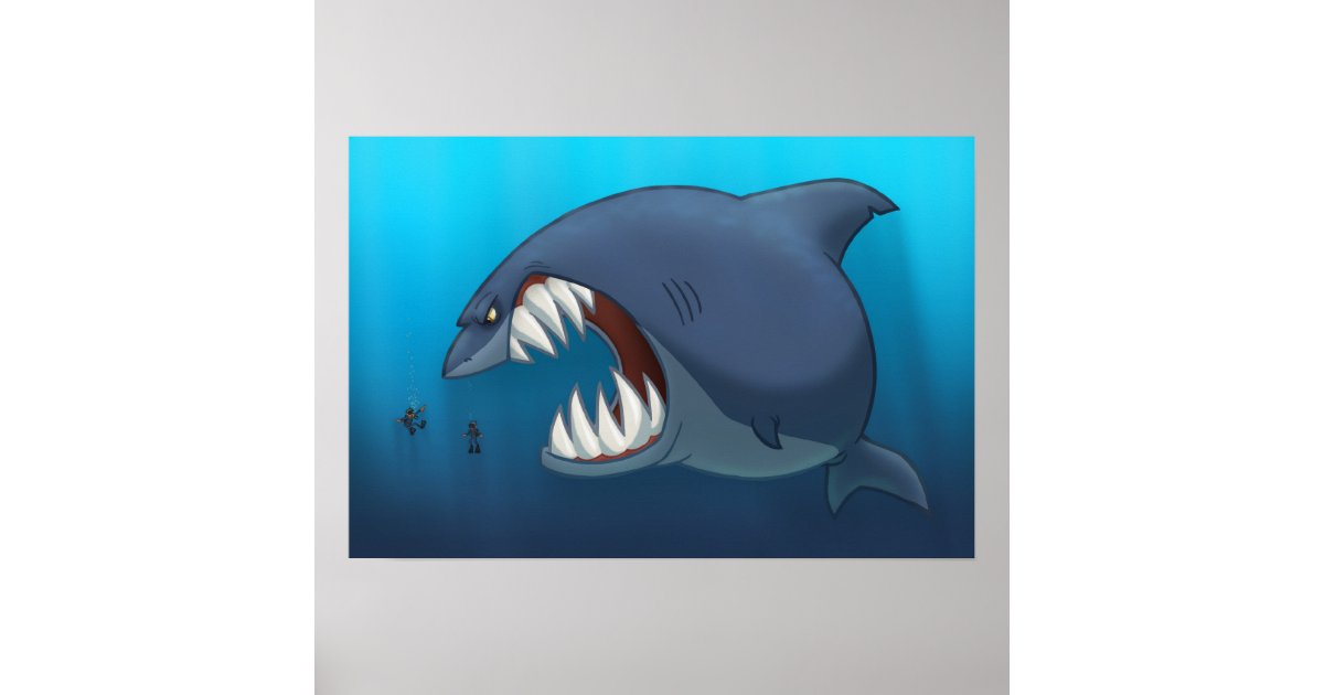 Great White Shark Poster | Zazzle