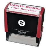 "GREAT WORK!" Assignment Marking Rubber Stamp | Zazzle