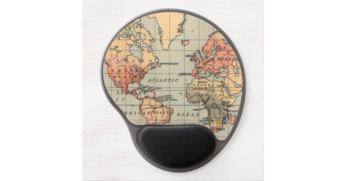 Great World Map Gel Mouse Pad | Zazzle