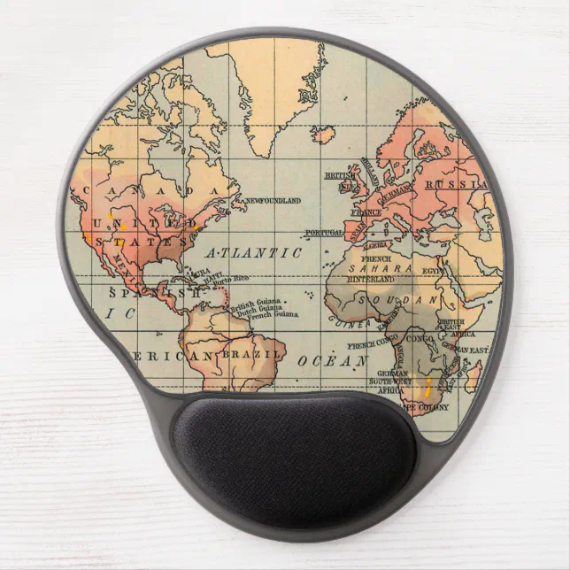 Great World Map Gel Mouse Pad | Zazzle