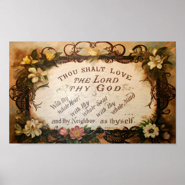 Greatest Commandment Poster | Zazzle