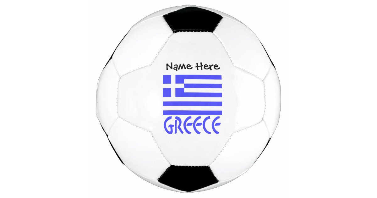 Greece and Greek Flag Personalized Soccer Ball | Zazzle