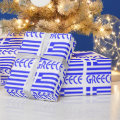 Greece and Greek Flag Wrapping Paper | Zazzle